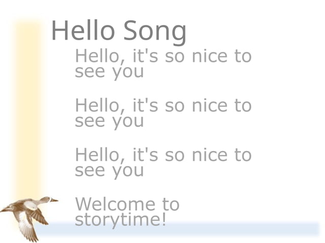 25-30 minute preschool storytime - ducks | PPT