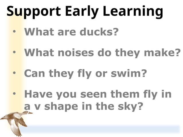 25-30 minute preschool storytime - ducks | PPT