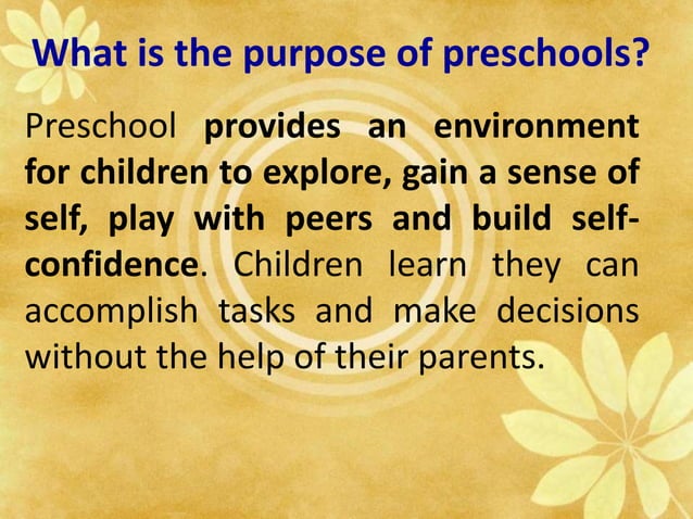 Pre school teaching methodology | PPTX | Daycare and Pre-School | Parenting