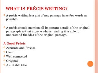 Prescis Writing - english materials.pptx