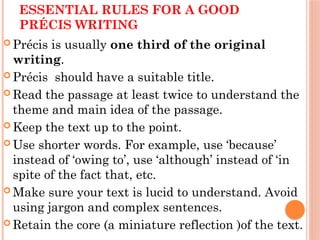 Prescis Writing - english materials.pptx