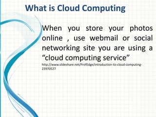 Pres cloud computing | PPT