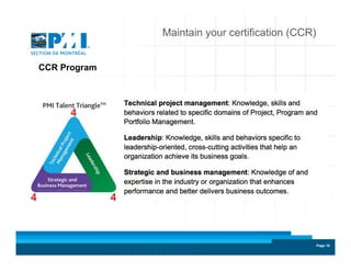 Présentation des certifications PMI-RMP et PMI-ACP | PDF