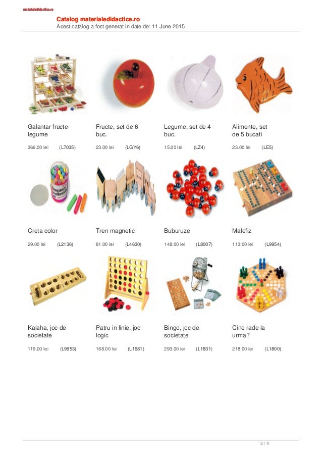 Materiale Didactice pentru Prescolari