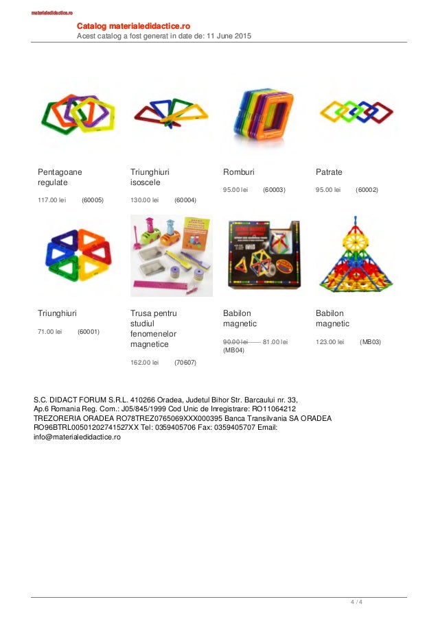 Materiale Didactice pentru Prescolari