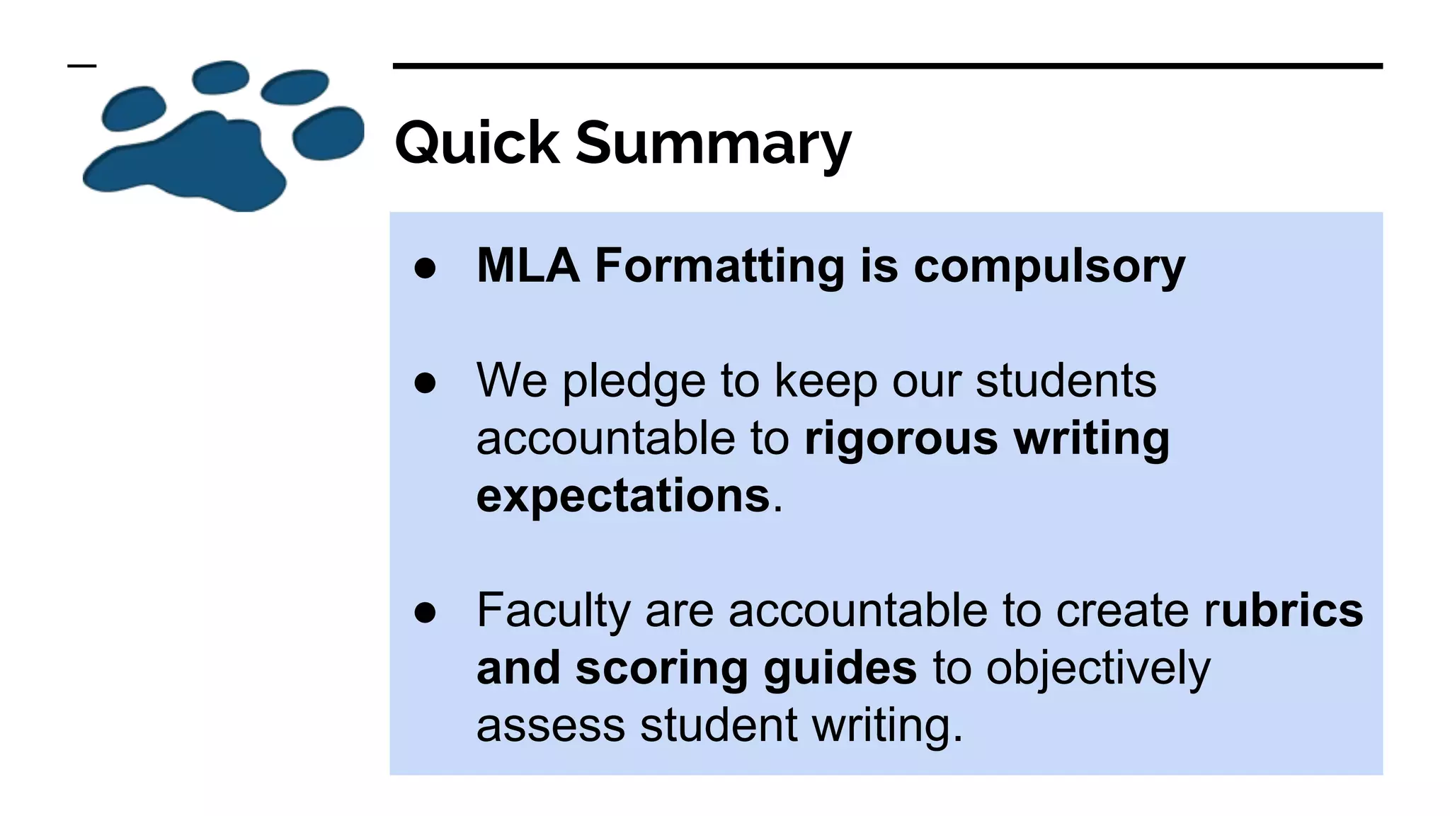 Common Writing Expectations Summary | PPT