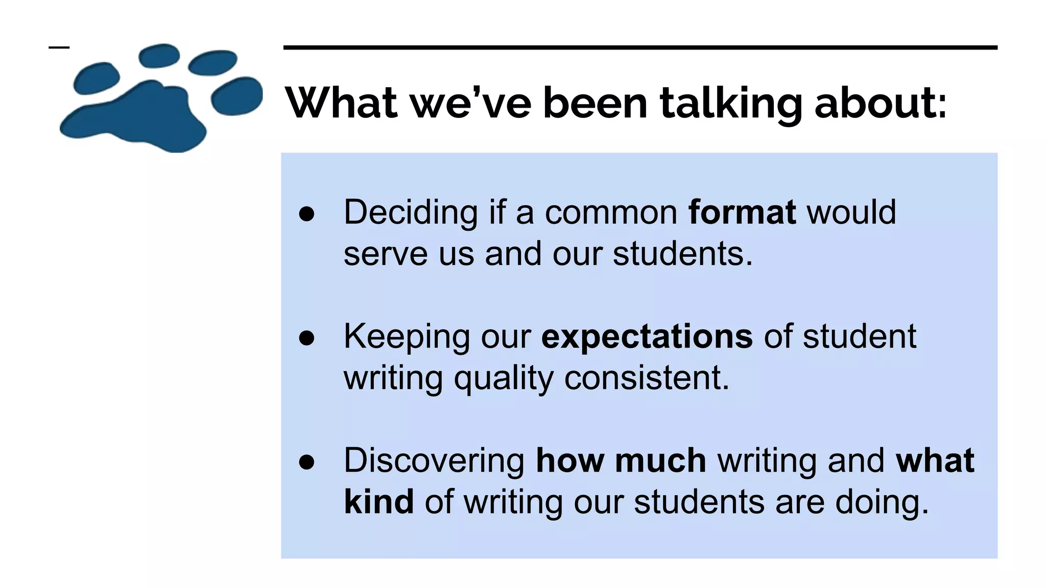 Common Writing Expectations Summary | PPT