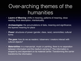 Challenges in the Digital Humanities | PDF
