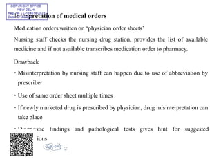 Prescribed medication order and communication skills | PPTX ...