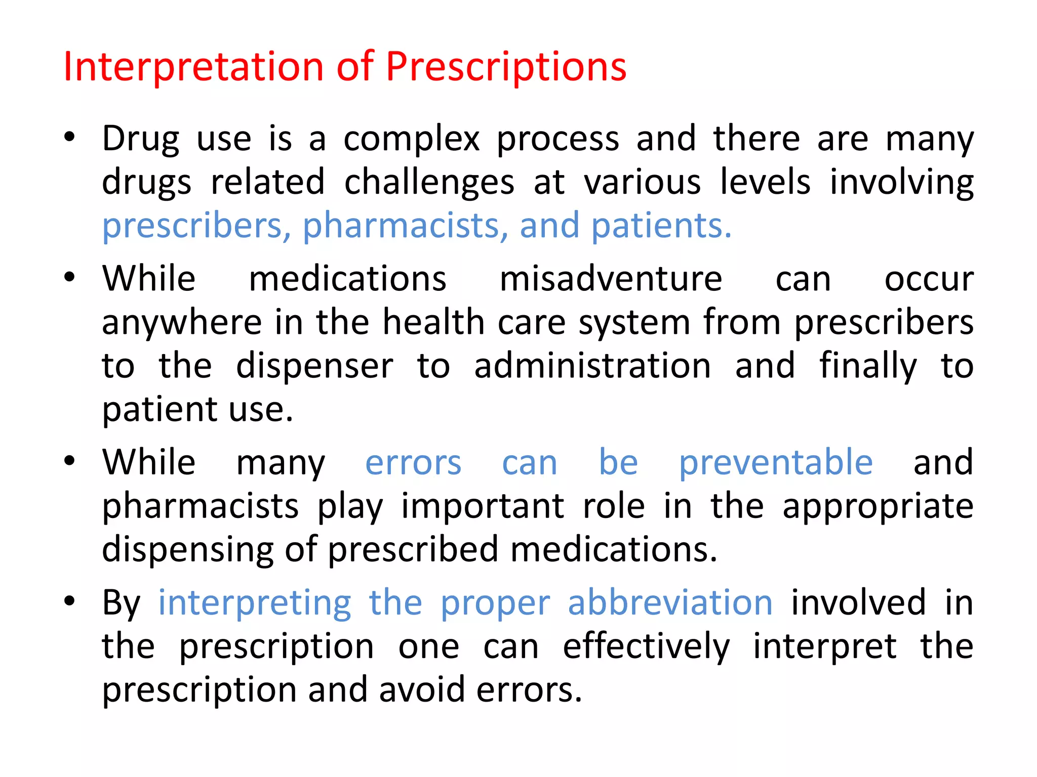 Prescribed Medication Order and Communication Skills.pptx