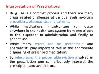 Prescribed Medication Order and Communication Skills.pptx
