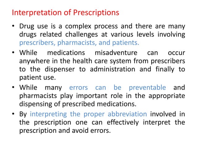Prescribed Medication Order and Communication Skills.pptx ...