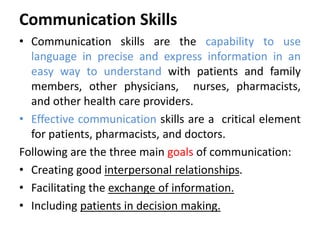 Prescribed Medication Order and Communication Skills.pptx