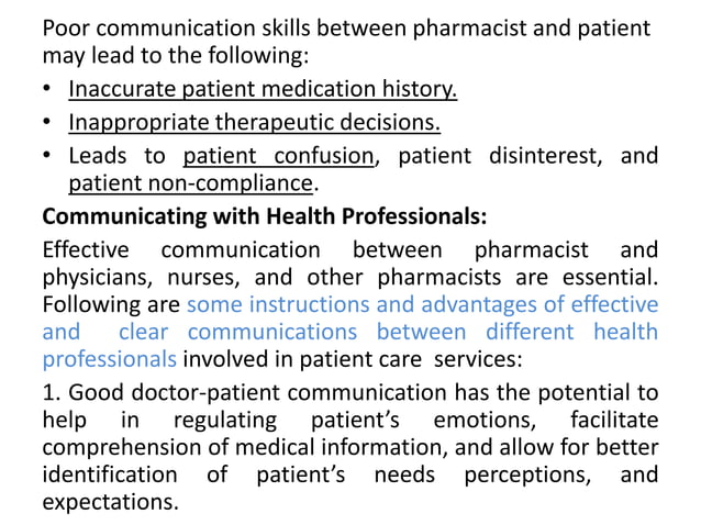 Prescribed Medication Order and Communication Skills.pptx ...