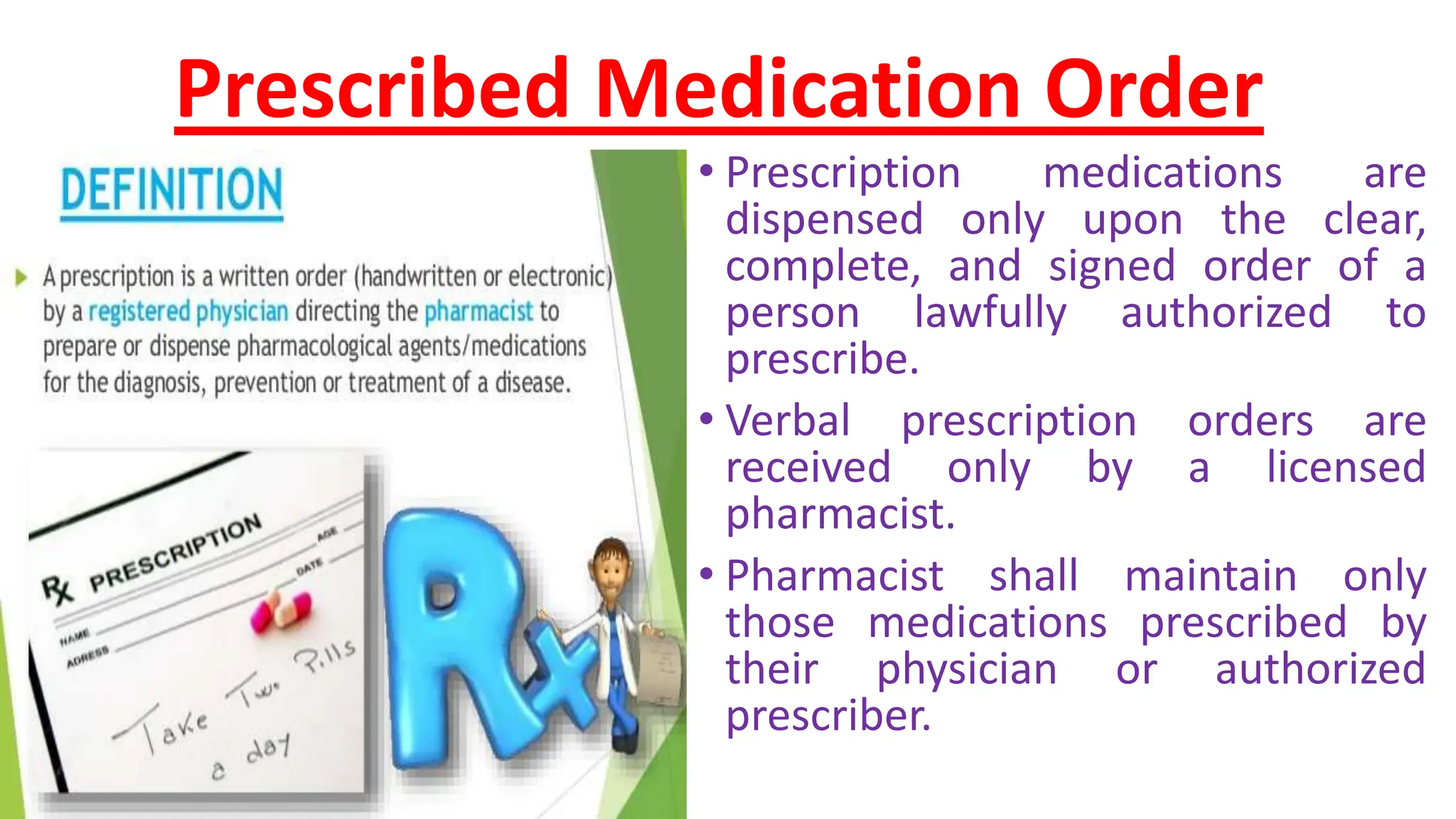Prescribed medication order and communication skills.pptx
