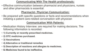Prescribed medication order and communication skills.pptx