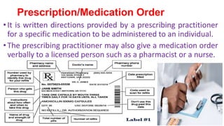 Prescribed medication order and communication skills.pptx
