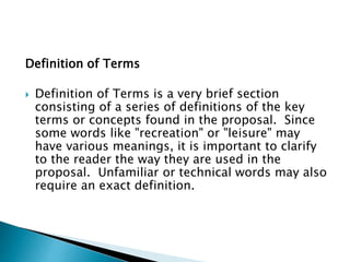 Prescribed Parts of the Thesis | PPTX