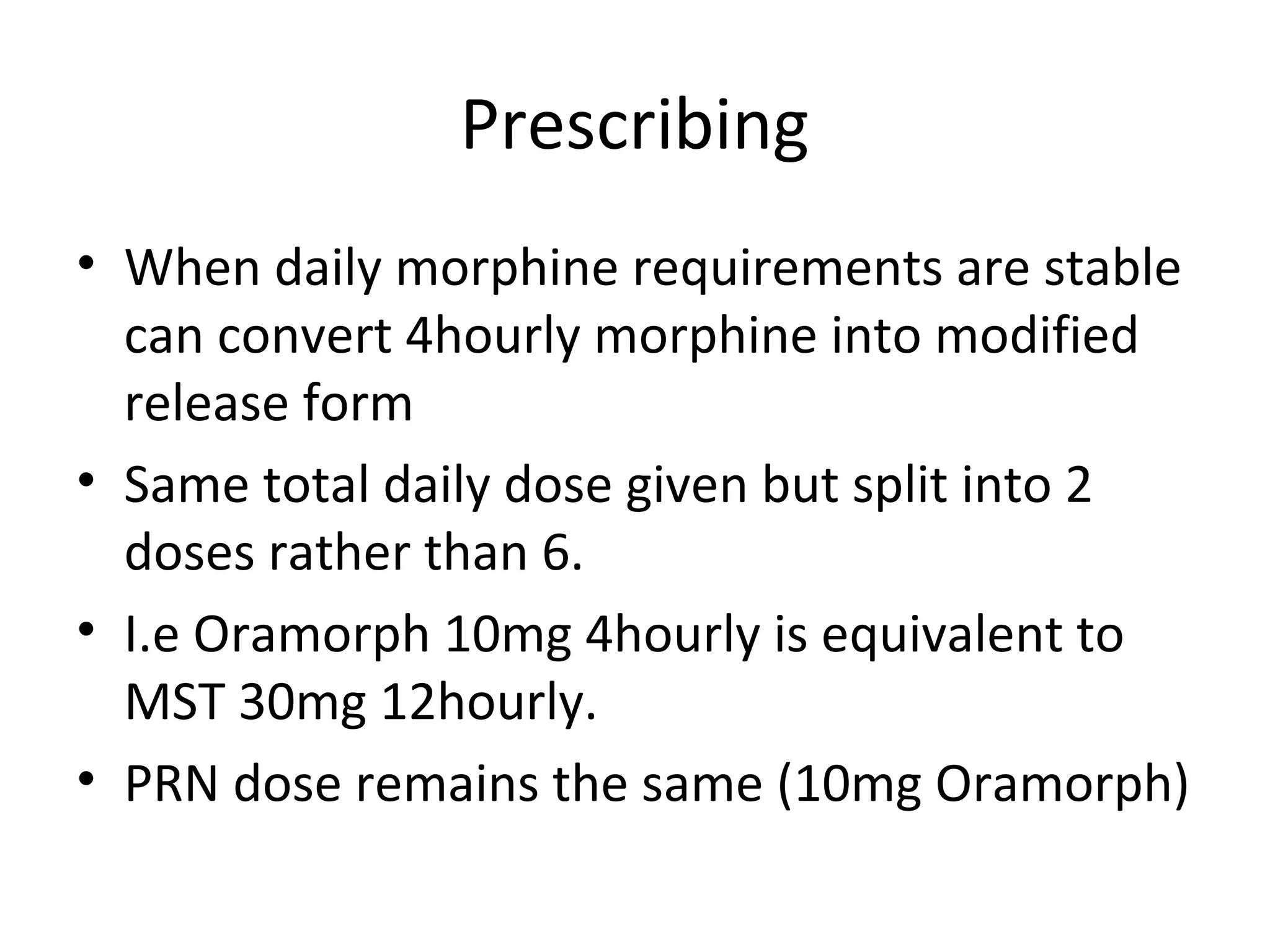Prescribing for pain in palliative care | PPT