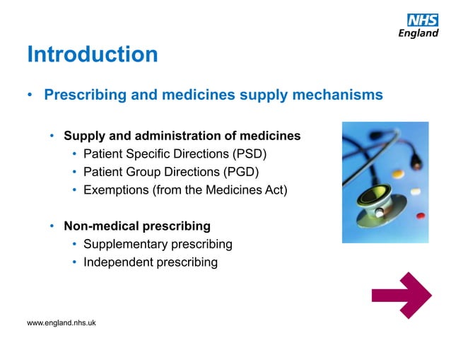Prescribing, administration and supply of medicines by allied health ...