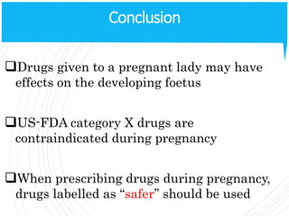 Prescribing during pregnancy | PPTX