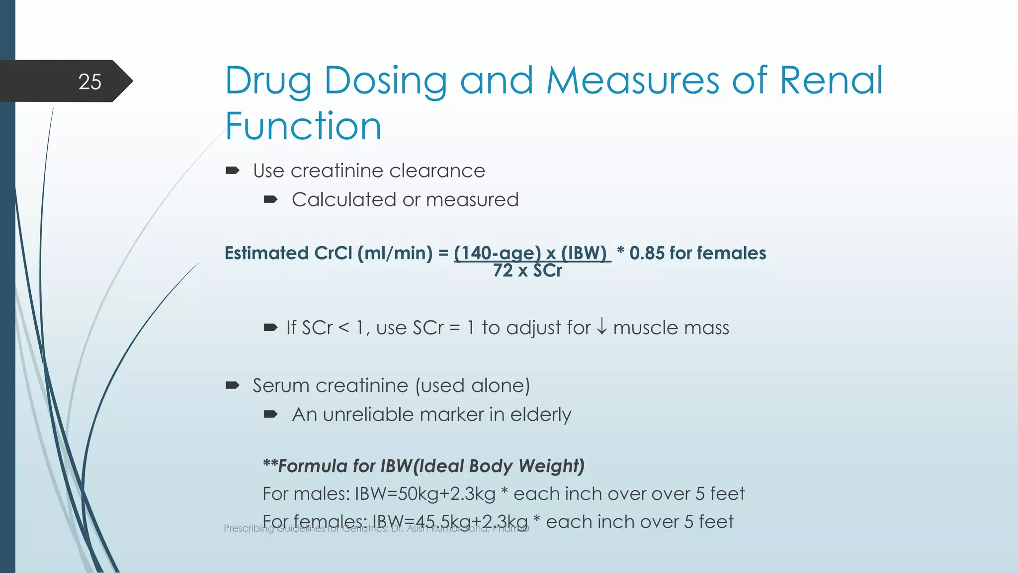 Prescribing in Geriatrics | PDF