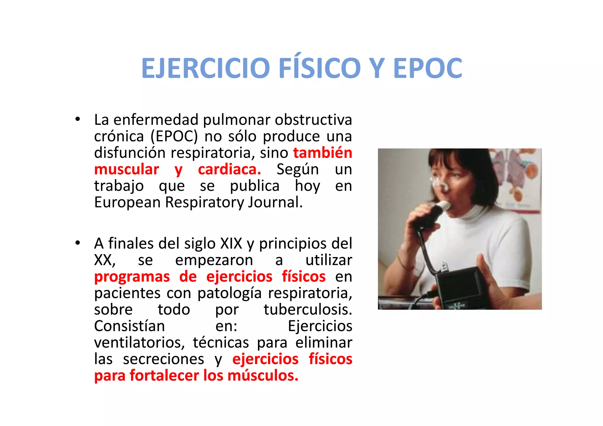 Prescripción del ejercicio epoc | PDF