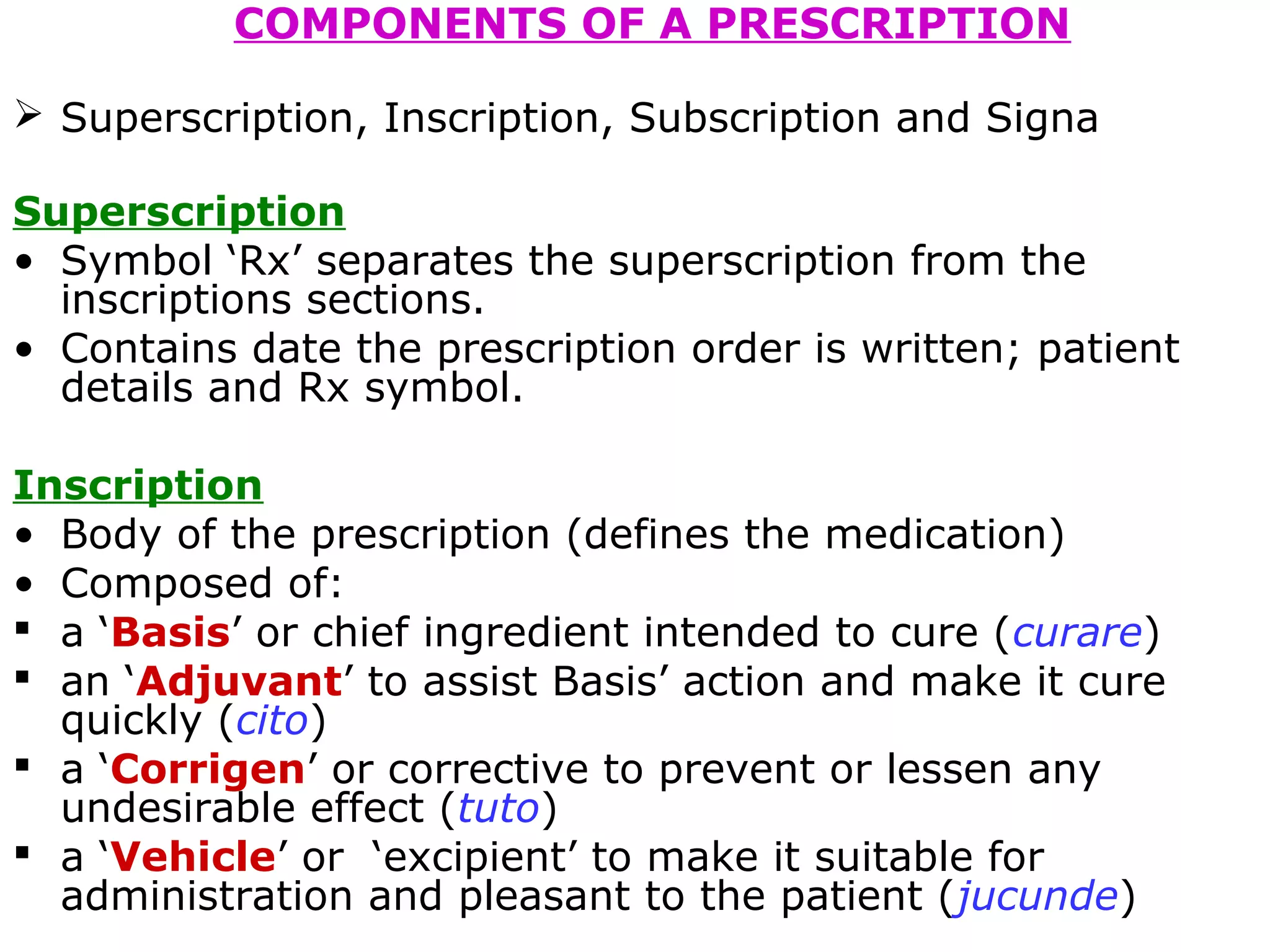 Prescription | PPT