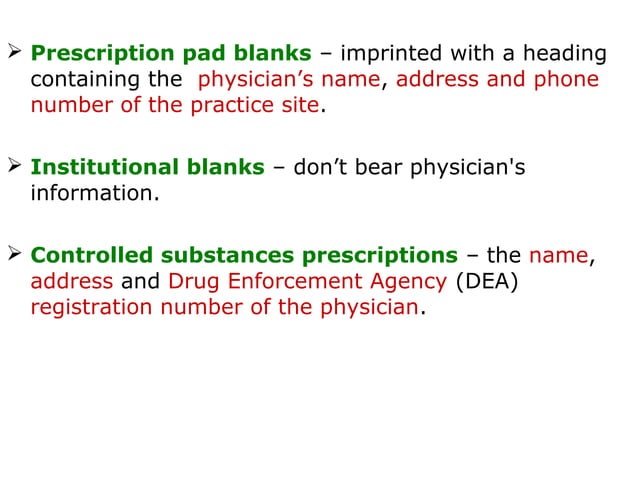 Prescription | PPT