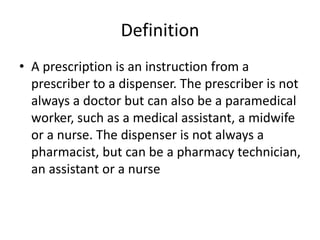 Prescription | PPT