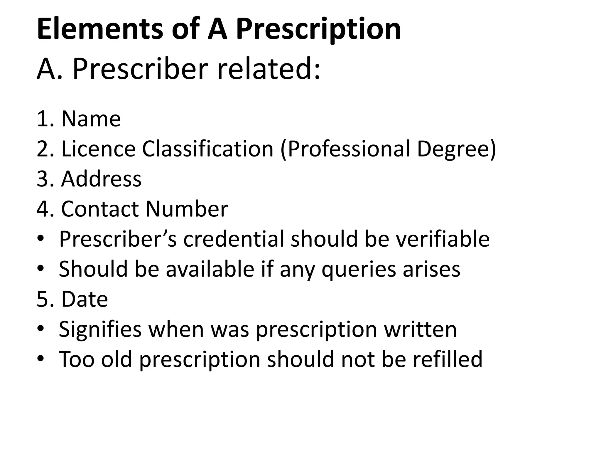 Prescription | PPTX | Pharmaceutical Drugs | Medical Health