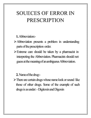 Prescription | PPTX