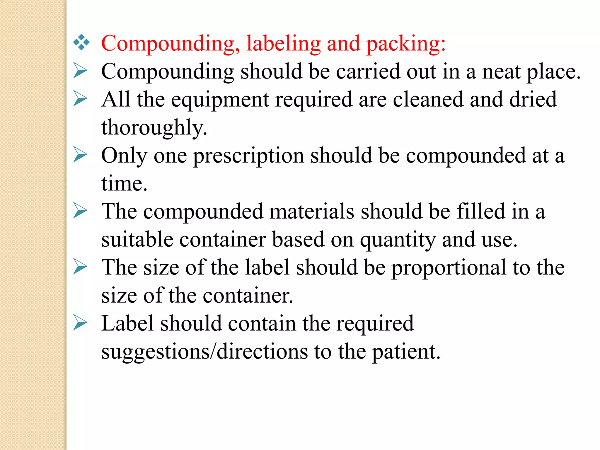 PARTS OF PRESCRIPTION AND HANDLING OF PRESCRIPTION | PPTX