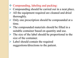 PARTS OF PRESCRIPTION AND HANDLING OF PRESCRIPTION | PPTX