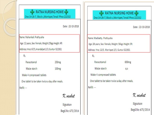 PARTS OF PRESCRIPTION AND HANDLING OF PRESCRIPTION | PPTX