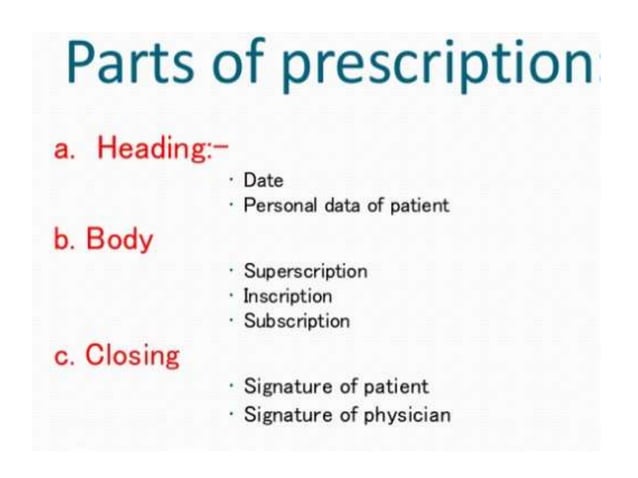 Prescription.ppt