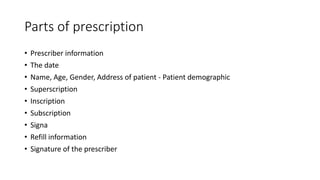 Prescription | PPTX