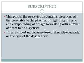 Prescription | PPTX