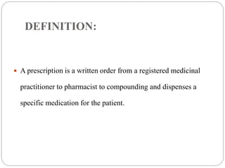 Prescription | PPT