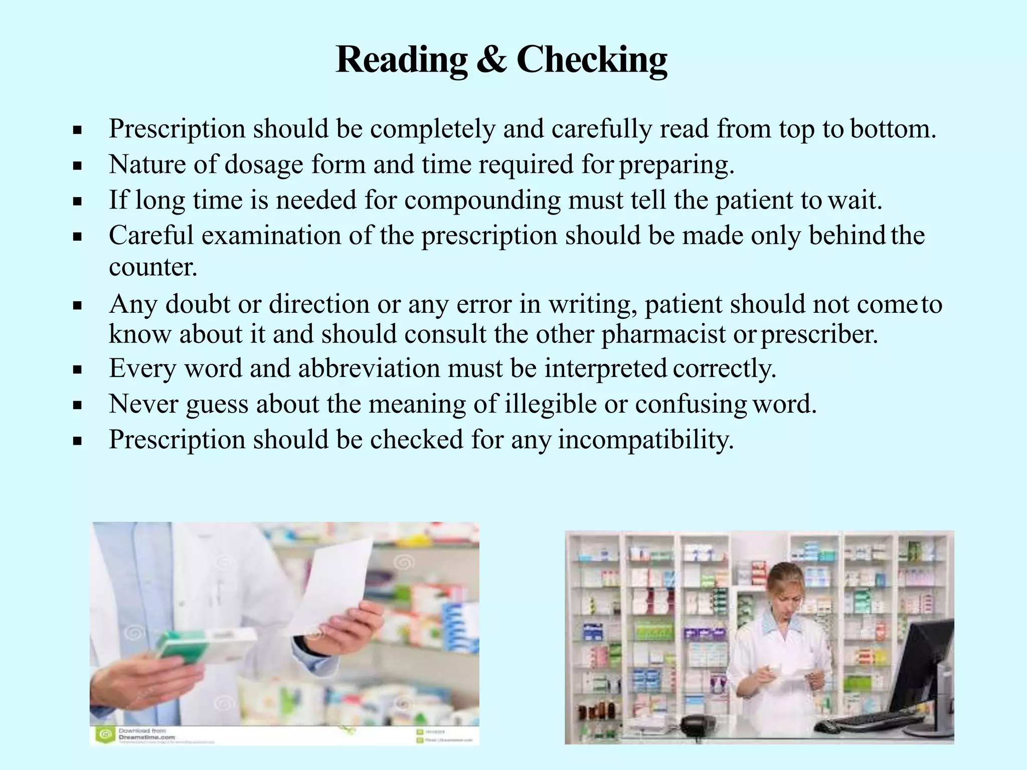 Dispensing pharmacy: Prescription | PDF