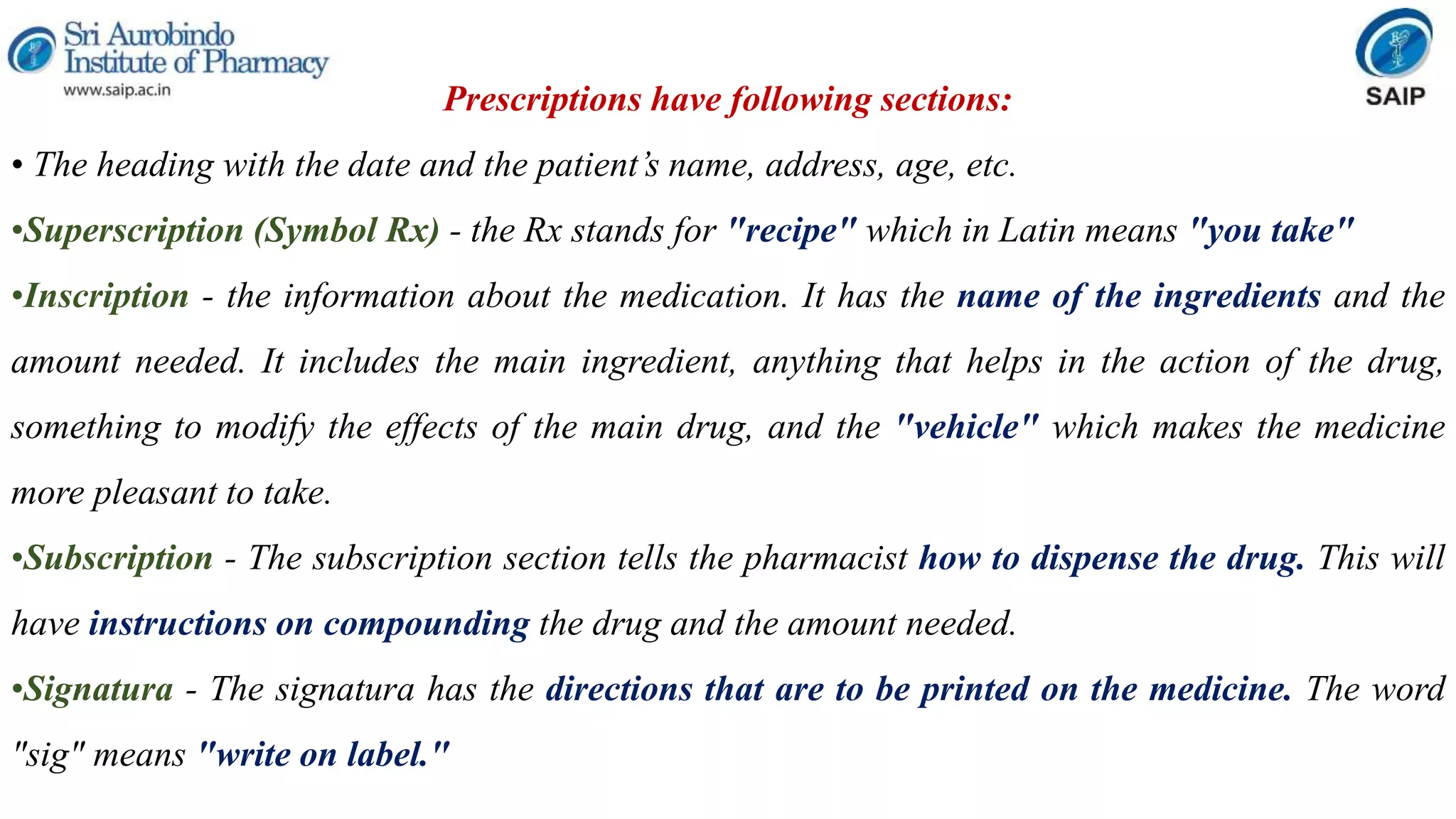Prescription | PPTX