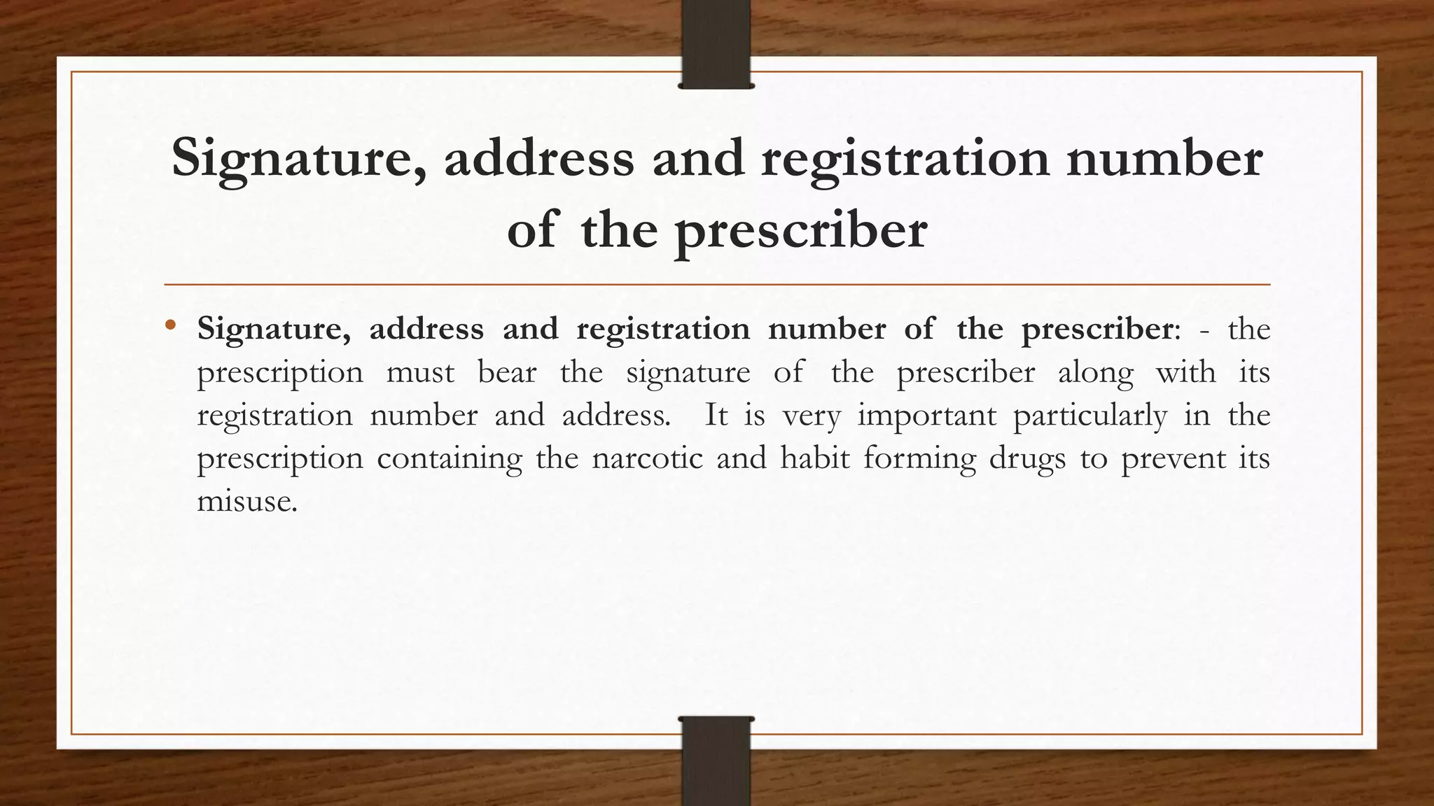 Prescription | PPTX