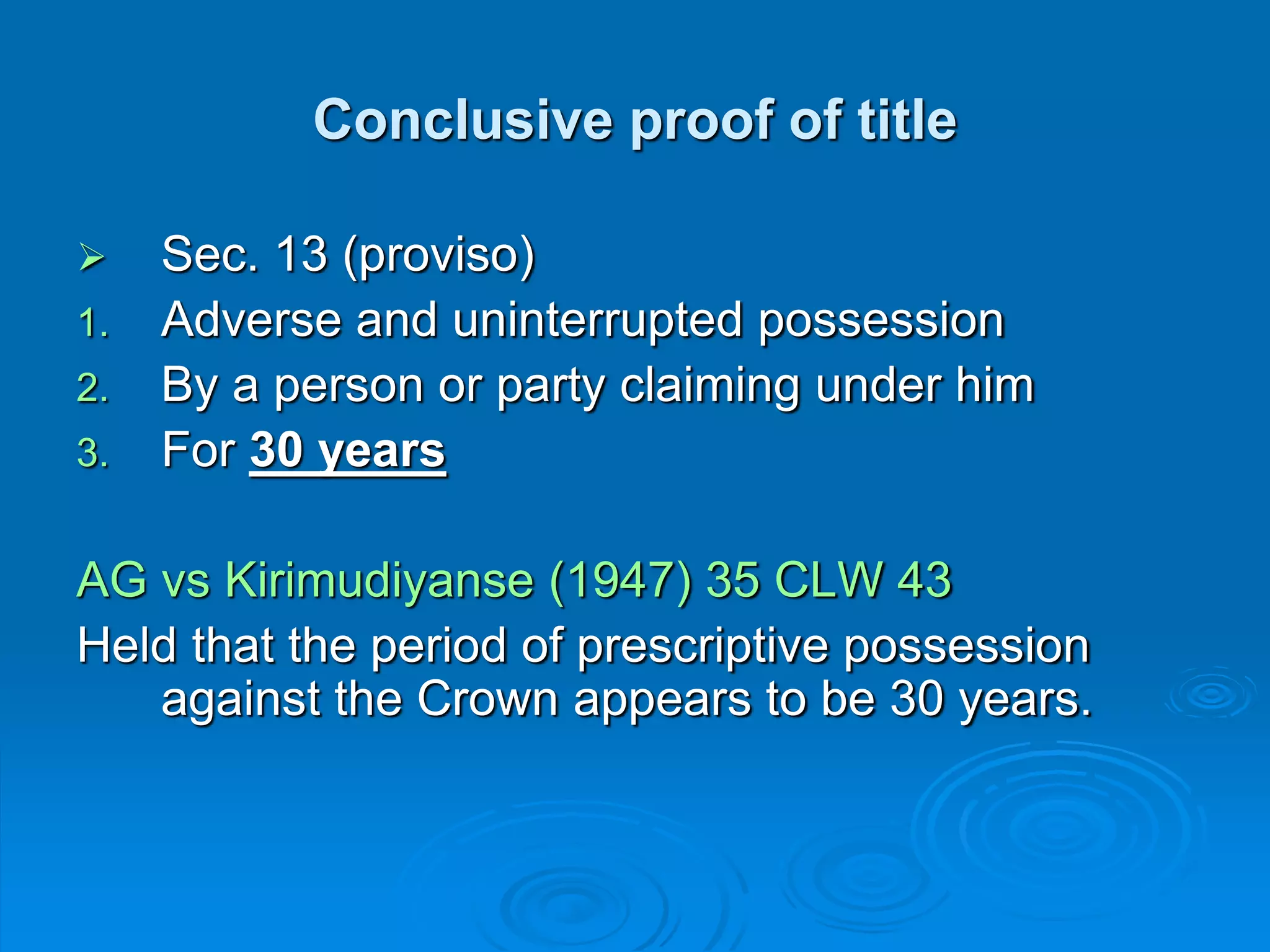 Law of Prescription | PPT