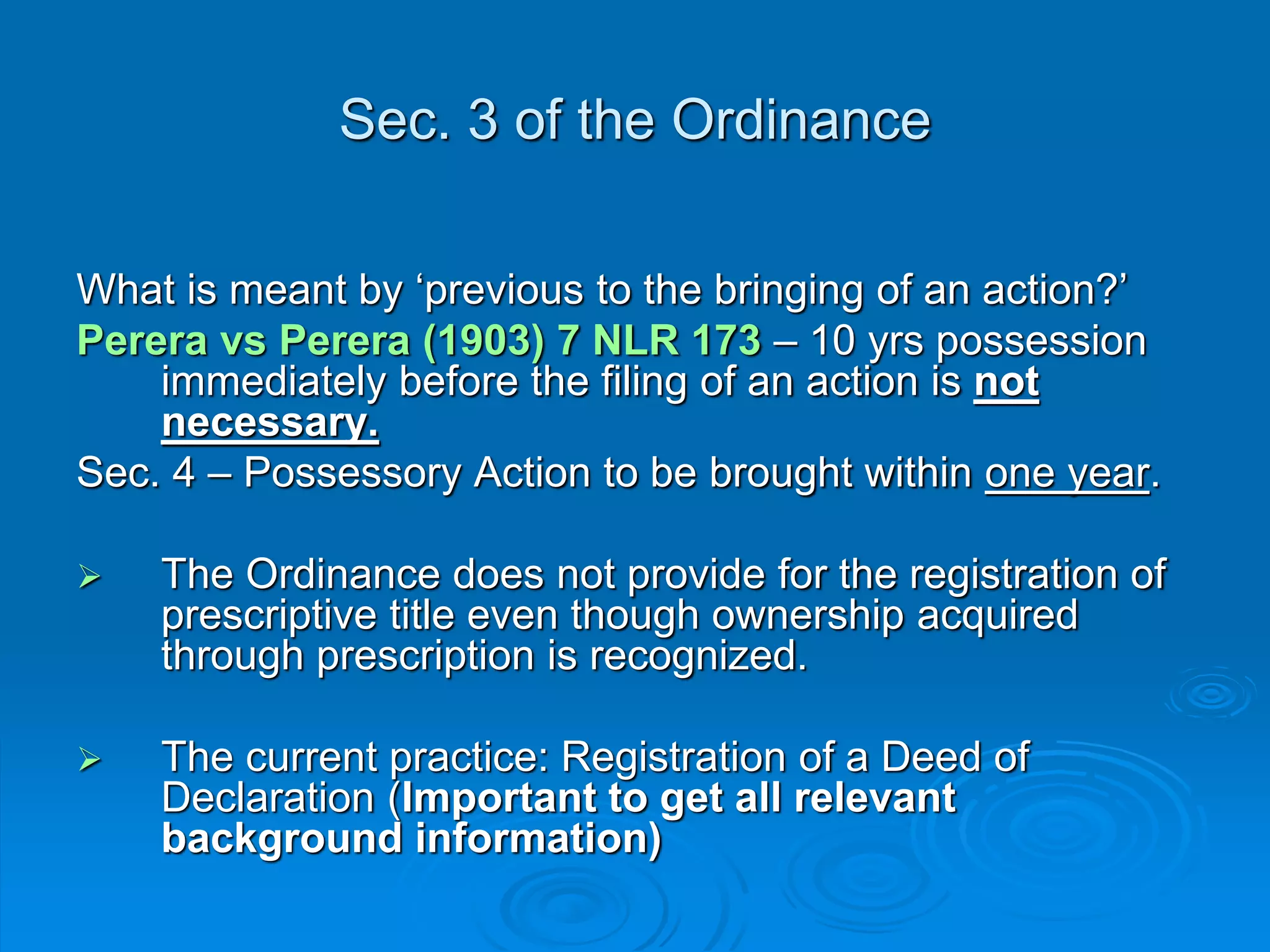 Law of Prescription | PPT