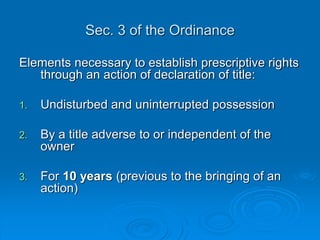 Law of Prescription | PPT