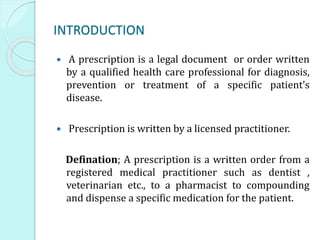 Prescription.pdf | Pharmaceutical Industry | Industries