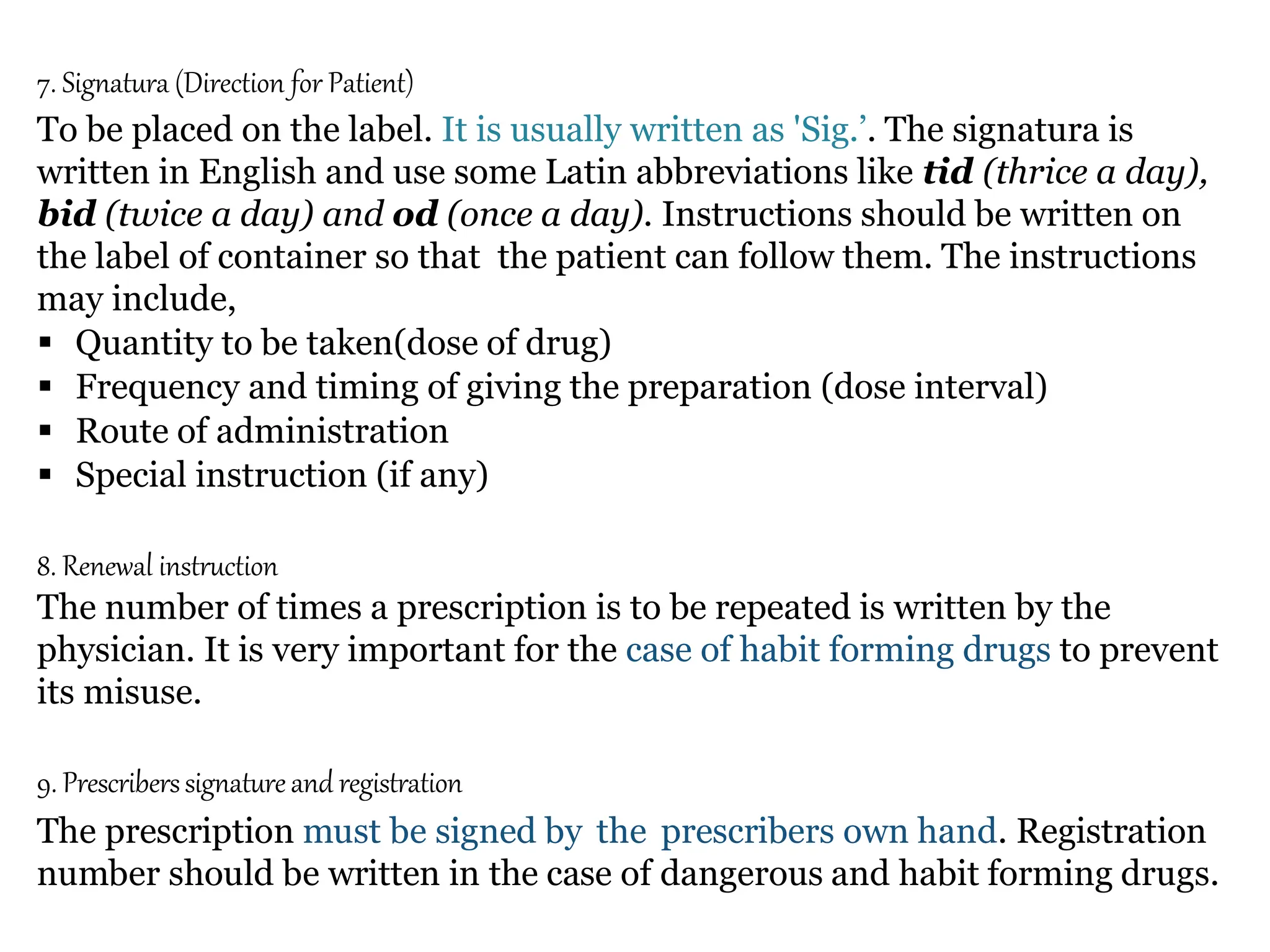 Prescription, Parts and Handling of Prescription.pptx
