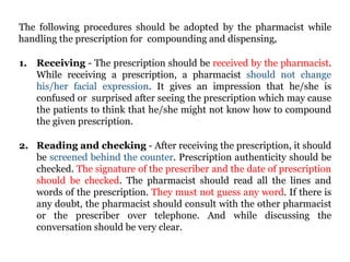 Prescription, Parts and Handling of Prescription.pptx