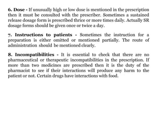 Prescription, Parts and Handling of Prescription.pptx