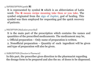 Prescription, Parts and Handling of Prescription.pptx